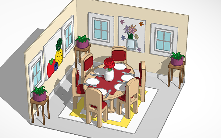 3D design The Dining Room - Tinkercad