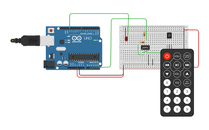 Circuit design HEALTH MONITIOR - Tinkercad