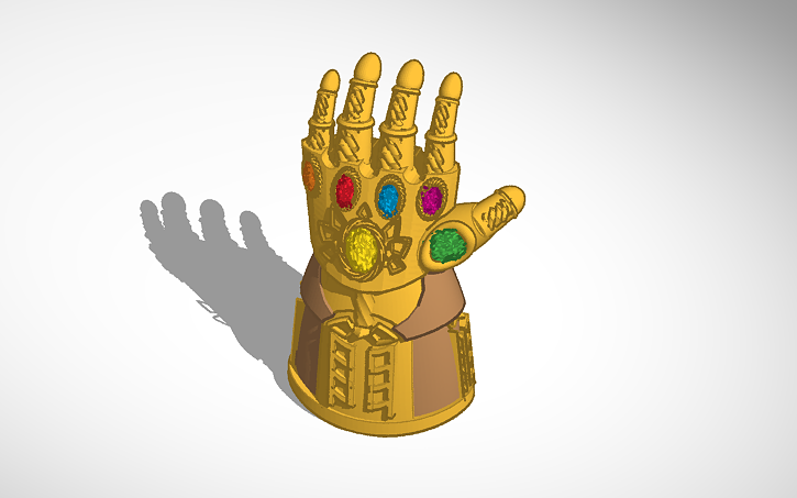 3D design Infinity gauntlet - Tinkercad