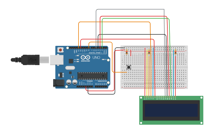Circuit design Assignment 8 level 3 - Tinkercad