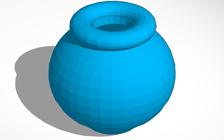 3D design pot - Tinkercad