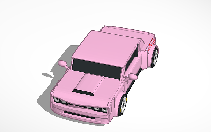 3D design Dodge Hellcat "Pinkeye" - Tinkercad