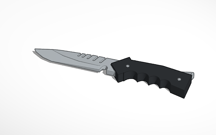 3D design hunting knife - Tinkercad