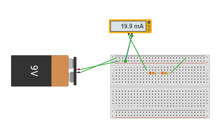 Circuit Design Series Resistor Circuit Tinkercad