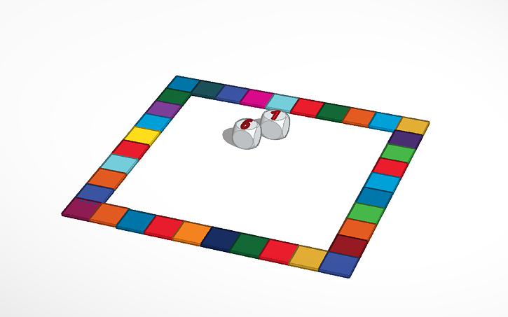 3D design board game - Tinkercad