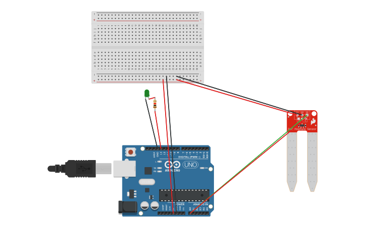 Circuit Design Moisture Sensor Tinkercad