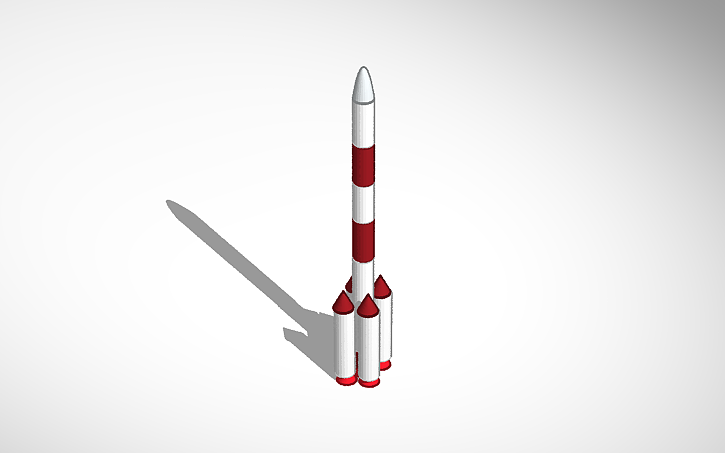 3D design PSLV-XL - Tinkercad