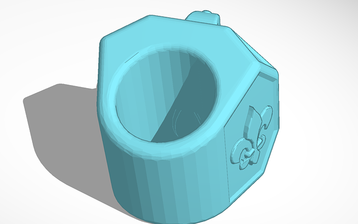 3D design Beaver Patrol Neckerchief-Slide - Tinkercad