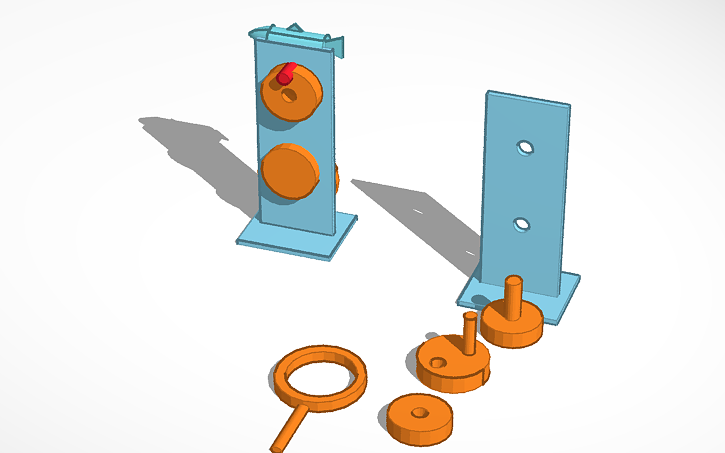 3D design Fin Mechanisms Part 1 Camille Santiensanio - Tinkercad
