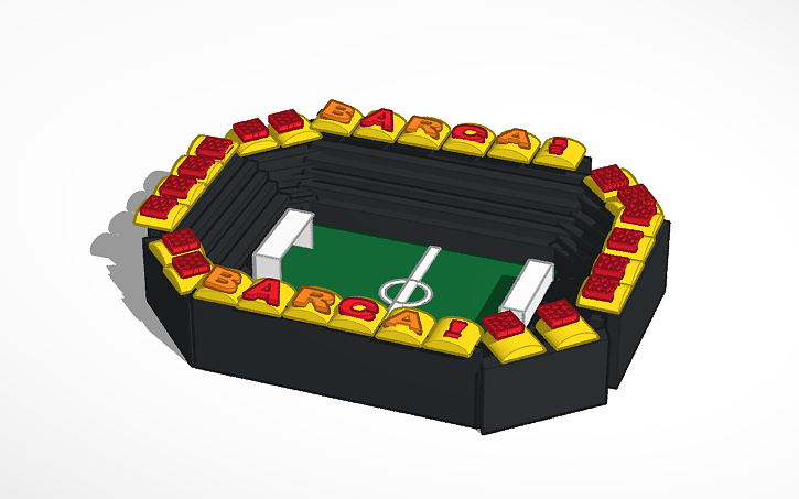 3D design Soccer Stadium - Tinkercad