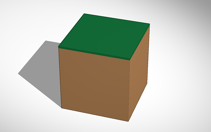 3D design Minecraft Flat World Block: Swamp Block - Tinkercad