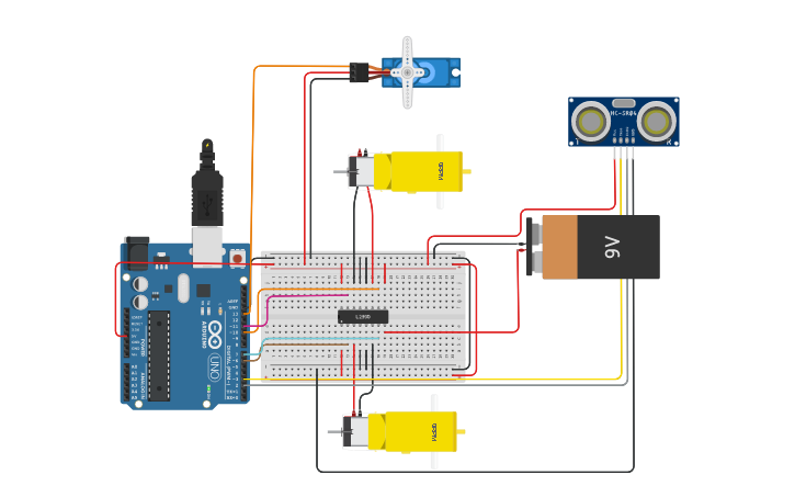 Circuit Design Tinkerbot Electrónica Y Programación Tinkercad