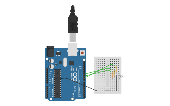 Circuit Design Lernbaustein Arduino 1 Aufg 9 5 Tinkercad