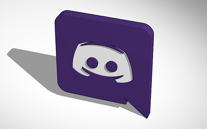 3D design Discord logo 3D - Tinkercad