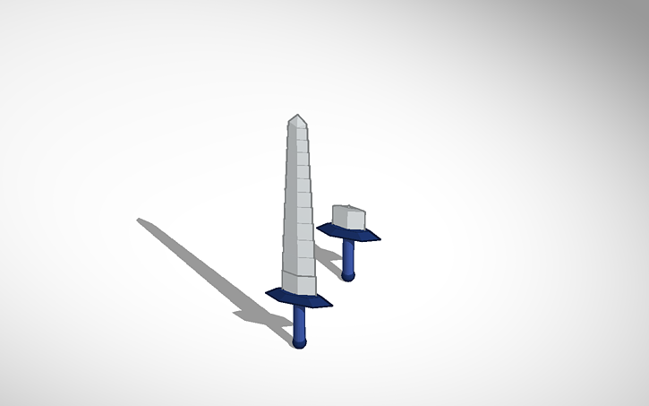 3D design Extending Sword - Tinkercad