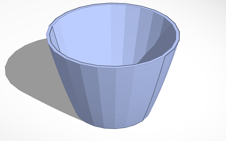 3D design tasa - Tinkercad