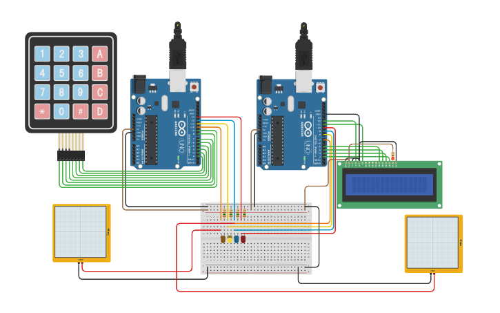 Circuit design SPI BUS Envio de dados - Tinkercad