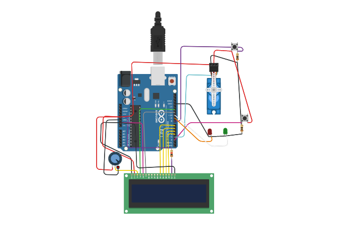 Circuit design parking_lot - Tinkercad