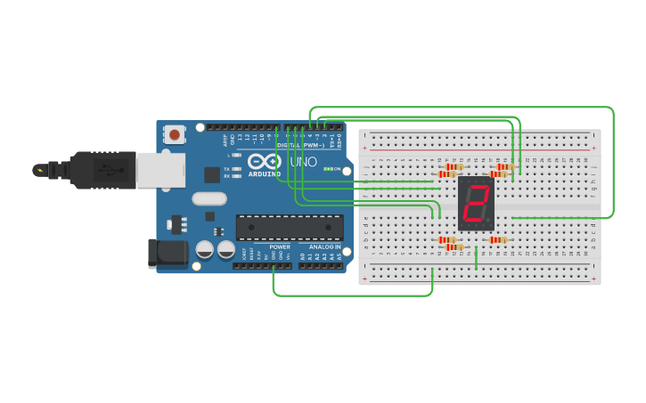Circuit design CONTADOR ARDUINO - Tinkercad
