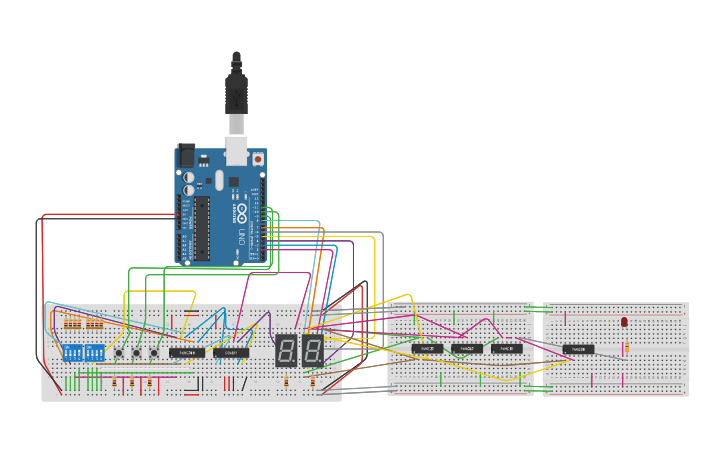 Circuit design digital proyecto - Tinkercad