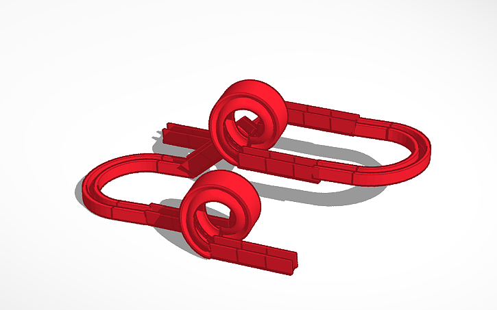 3D design Copy of Copy of Roller Coaster Loop - Tinkercad
