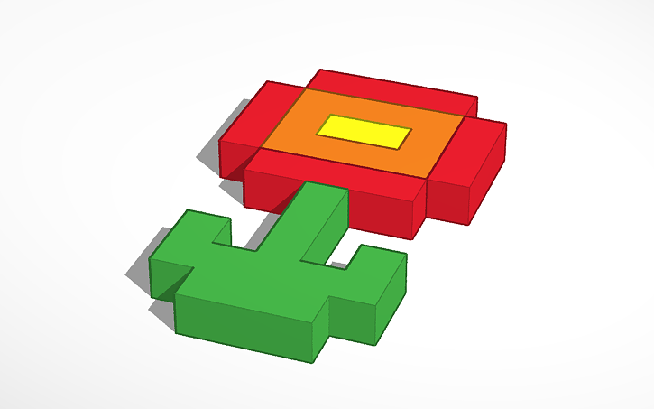 3D design Fire Flower (Mario) | Tinkercad