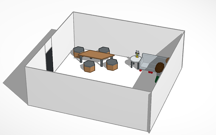 3D design Cat Cafe - Tinkercad
