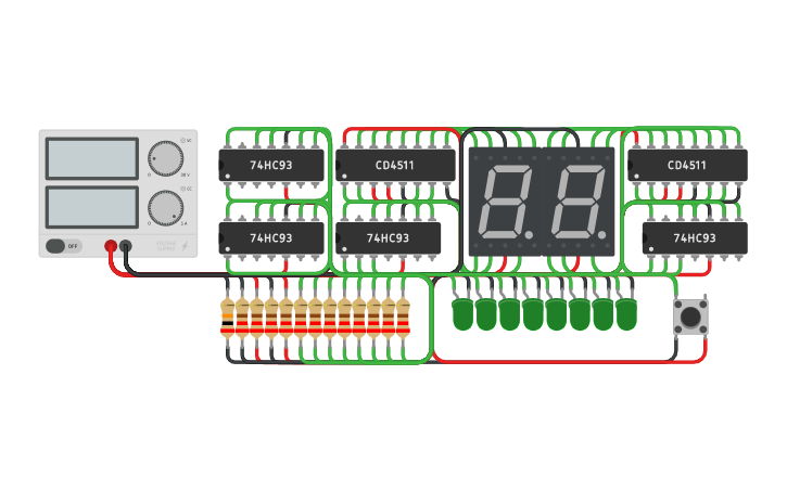 Circuit Design 0 99 Counter Tinkercad 