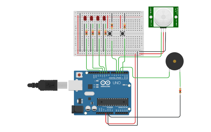 Circuit design Central Door Locking System | Tinkercad Circuit design Central Door Locking System | Tinkercad