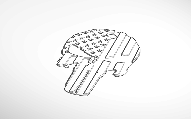 3d Design Punisher Tinkercad 7347