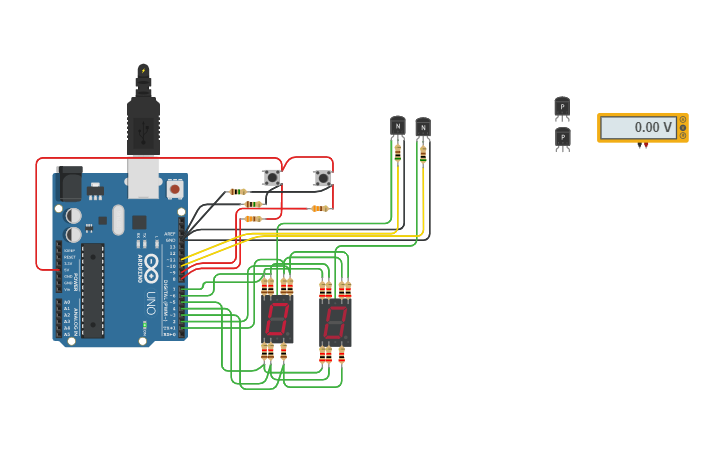 Circuit design SEM 2 ATV 04.21 - Tinkercad