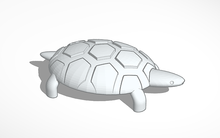 3D design turtle/ tortise done !!!!!!! - Tinkercad