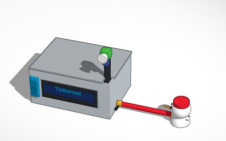 3D design proyecto de Alarma laser - Tinkercad