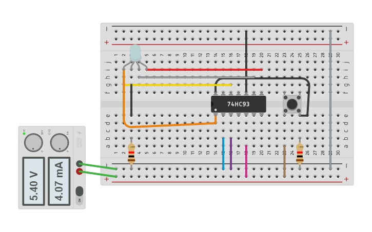 Circuit design led glowing multi color | Tinkercad