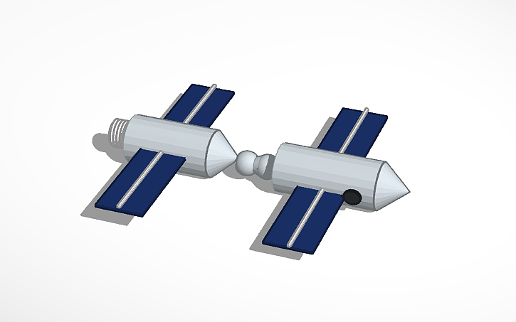 3D design Lunar Orbital Space Station - Tinkercad