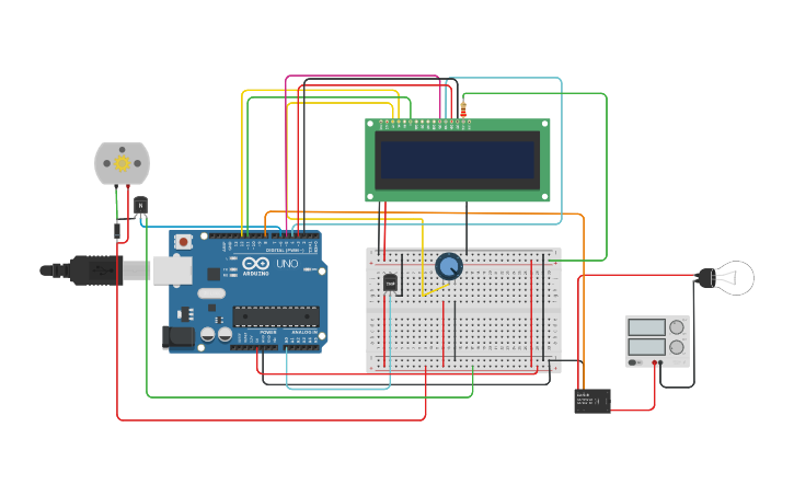 Circuit design Room Temperature Controller - Tinkercad