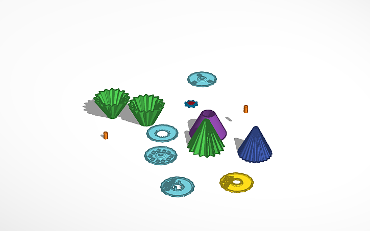 3D design timón de barco - Tinkercad