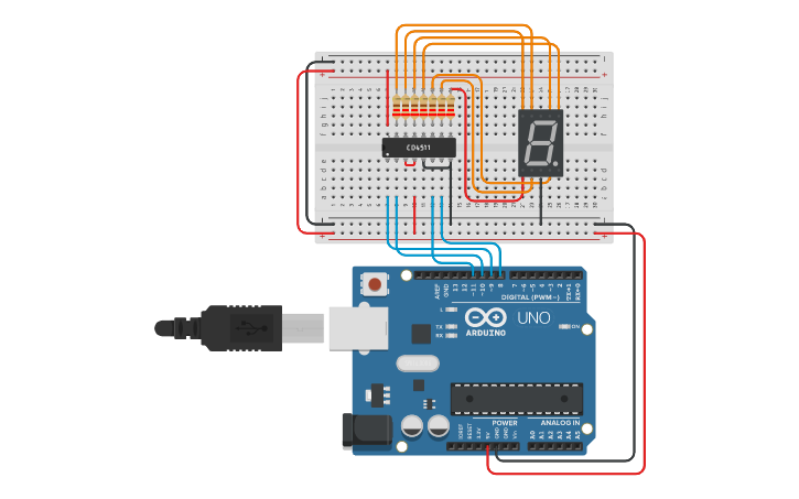 Circuit design Digit Counter Macatangay | Tinkercad