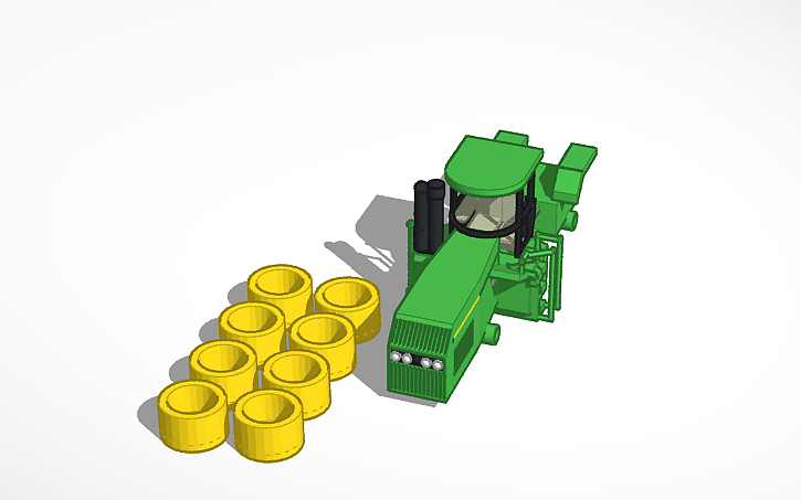 3D design john deere 8870 tractor - Tinkercad