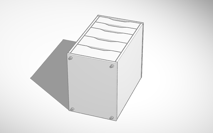 3D design Dollhouse IKEA drawer - Tinkercad
