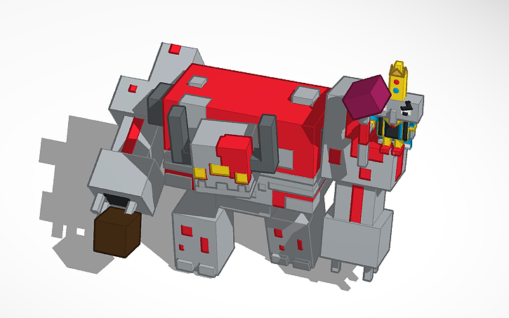 3D design Redstone Monstrosity - Tinkercad