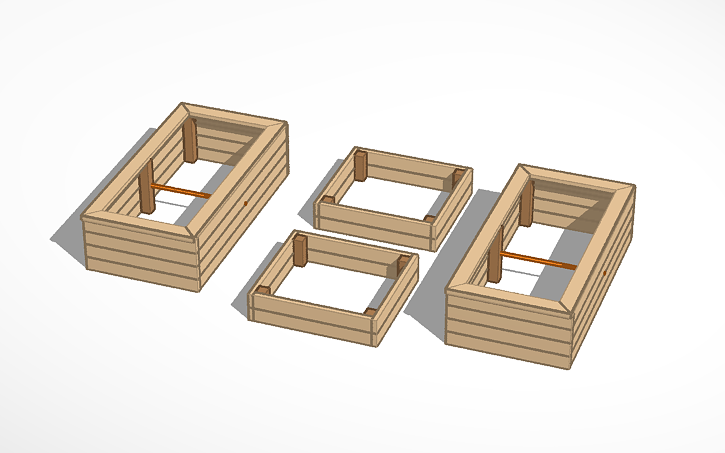 3D design garden beds - Tinkercad