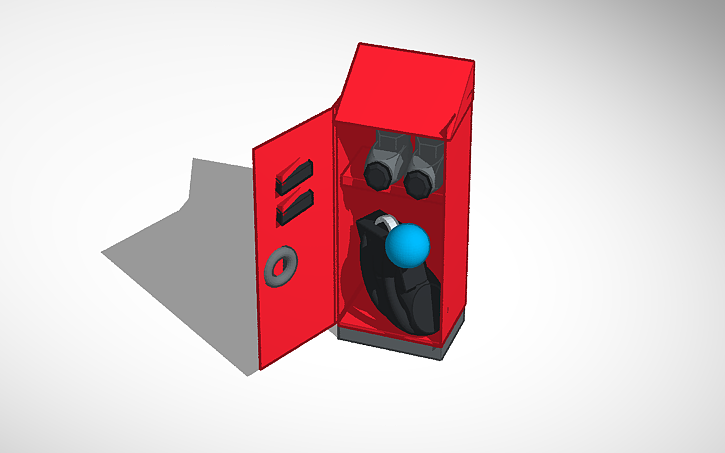 3D design messy school locker - Tinkercad
