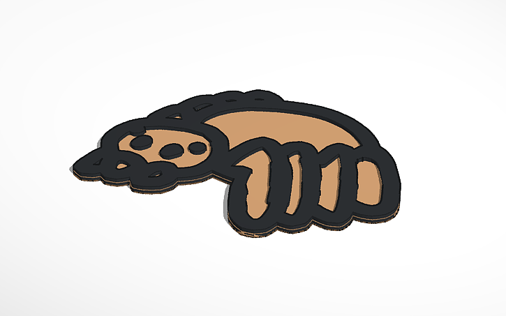 3D design Cute Spider Scribble - Tinkercad