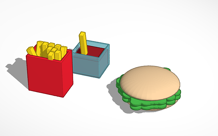 3D design KFC fastfood | Tinkercad