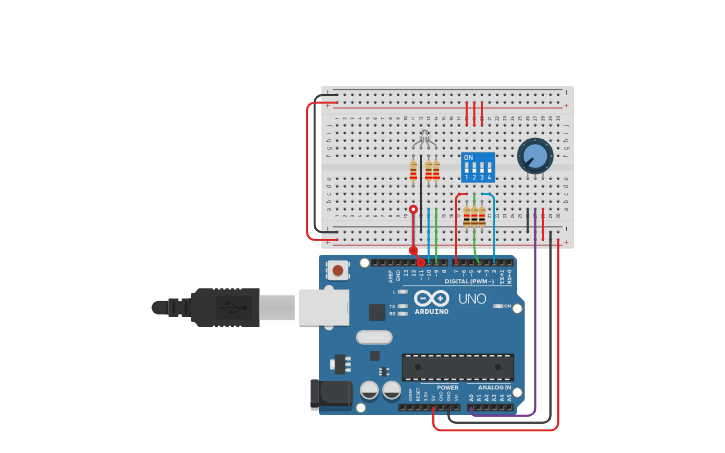 Circuit design RGB LED Control using Dip Switch and Potentiometer ...