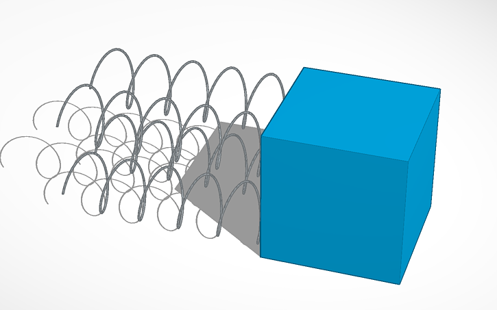 3D design Cubesat Helical Antenna Phased Array - Tinkercad