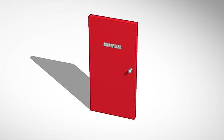 3D design Pinterest VR Entrance Door - Tinkercad