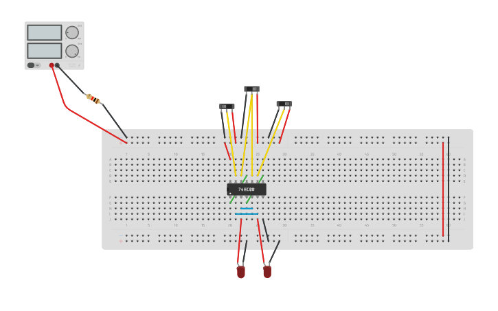Circuit design nand - sr clocked ff | Tinkercad