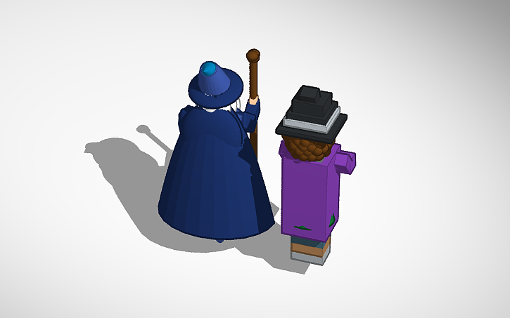 3D design tinktober day 16 witch and wizard - Tinkercad